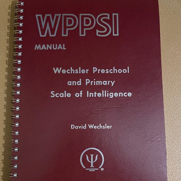 Other | Wppsi Preschool And Primary Scale Of Intelligence | Poshmark